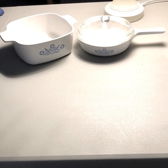 Corningware | Kitchen | Vintage Corning Ware Cornflower Pattern 3 ...
